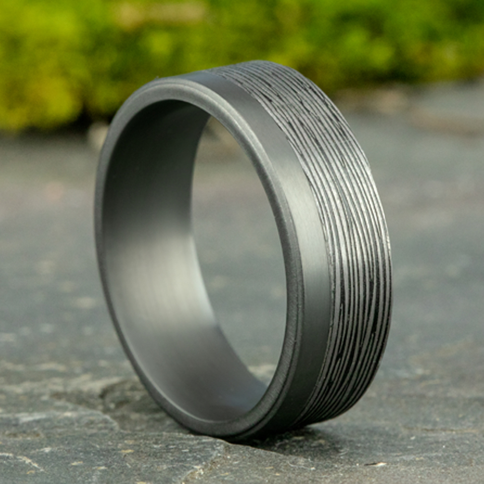 The Dogwood, 8mm - Platinum/14K Rose | Benchmark Rings