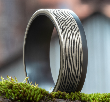 The Dogwood, 8mm - Platinum/14K Rose | Benchmark Rings