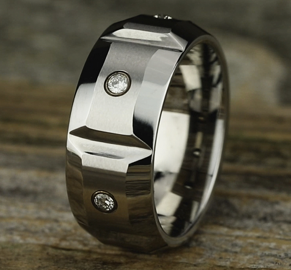 The Gambit, 7mm - Black Titanium | Benchmark Rings