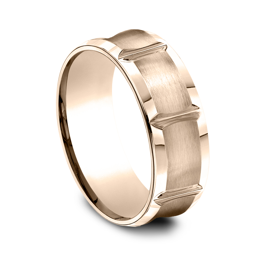 The Gambit, 7mm - Black Titanium | Benchmark Rings