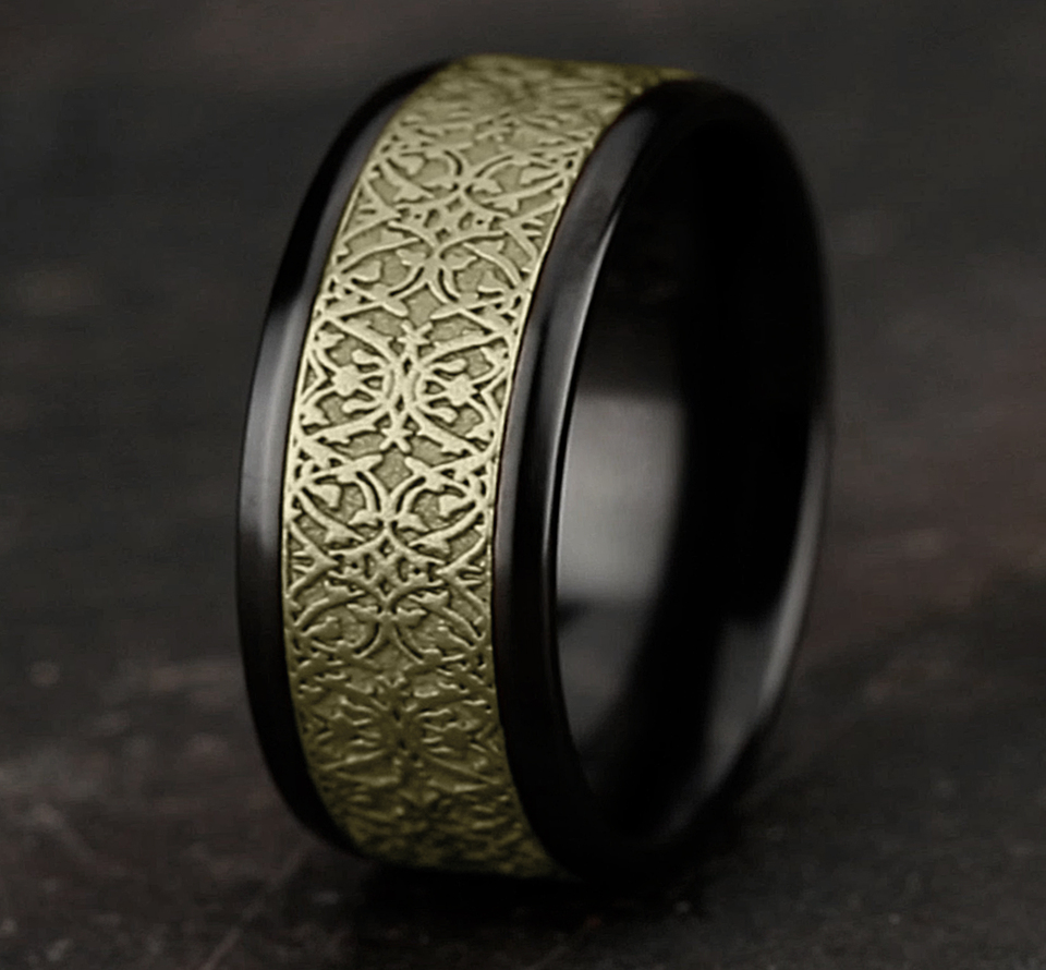 The Sultan, 6.5mm - 14K Yellow/White | Benchmark Rings