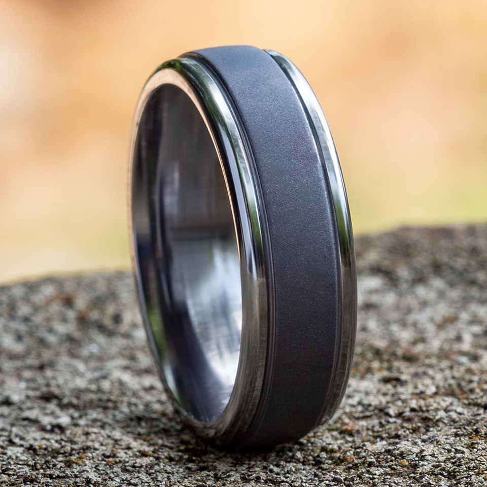 The Washington, 7mm - Tantalum Grey | Benchmark Rings